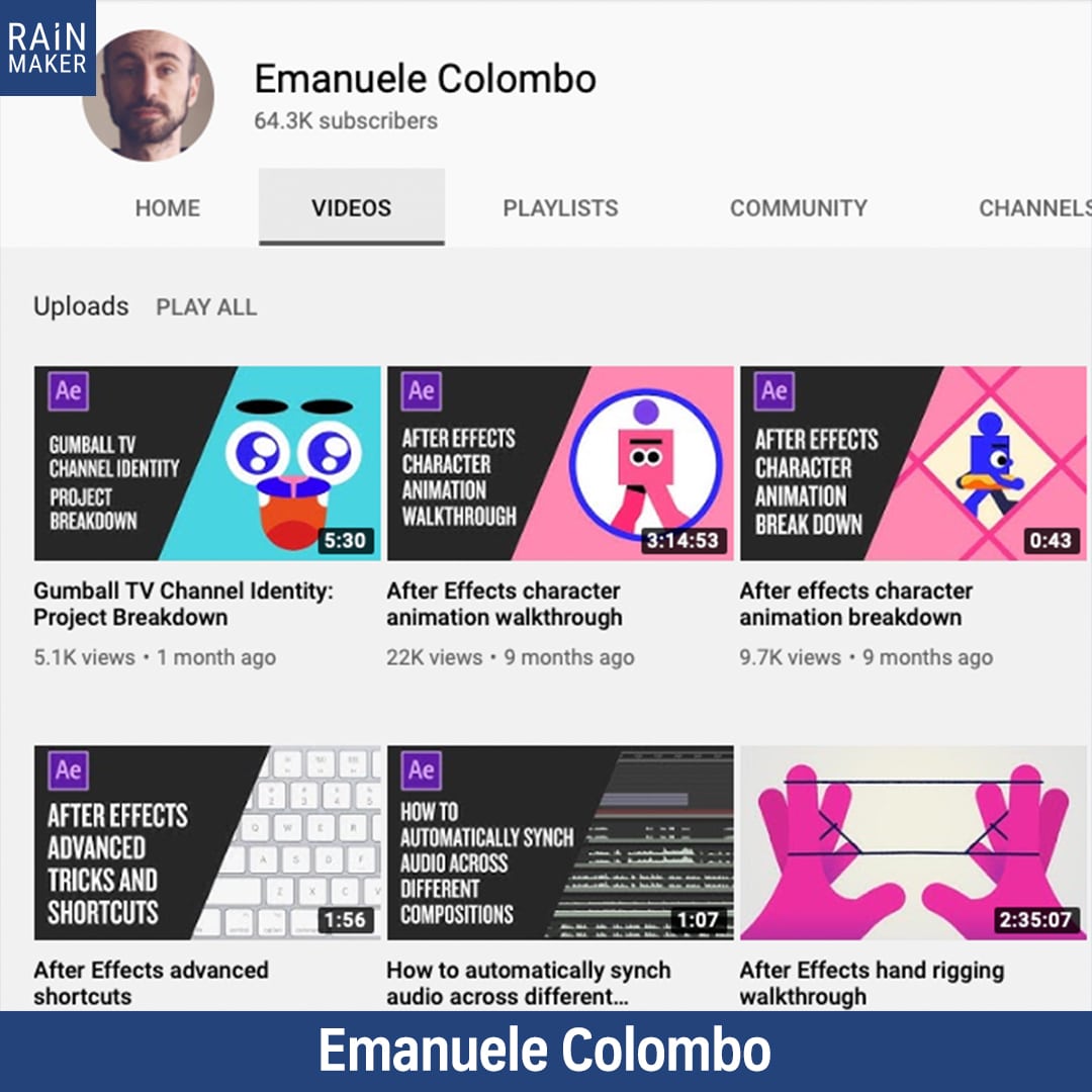 5 ช่อง Youtube สอนทำ Motion Graphic