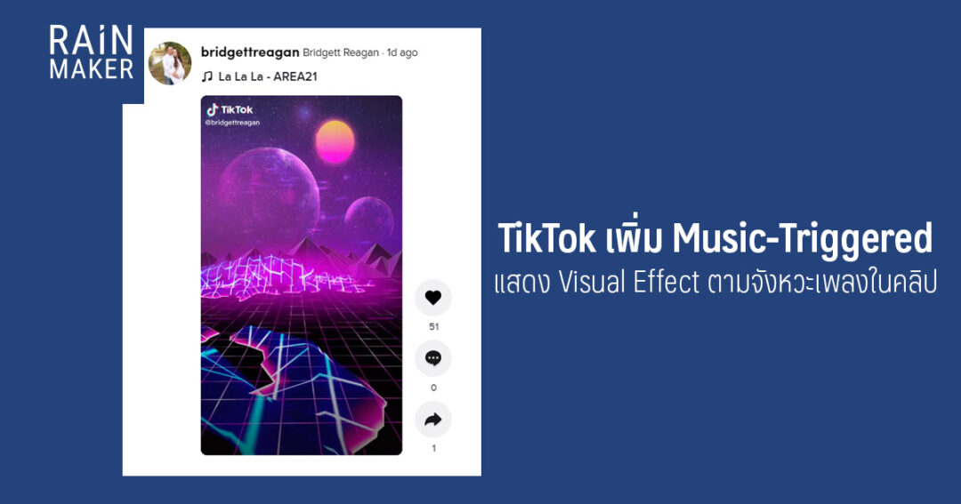 TikTok เพิ่ม Music-Triggered แสดง Visual Effect ตามจังหวะเพลงในคลิป