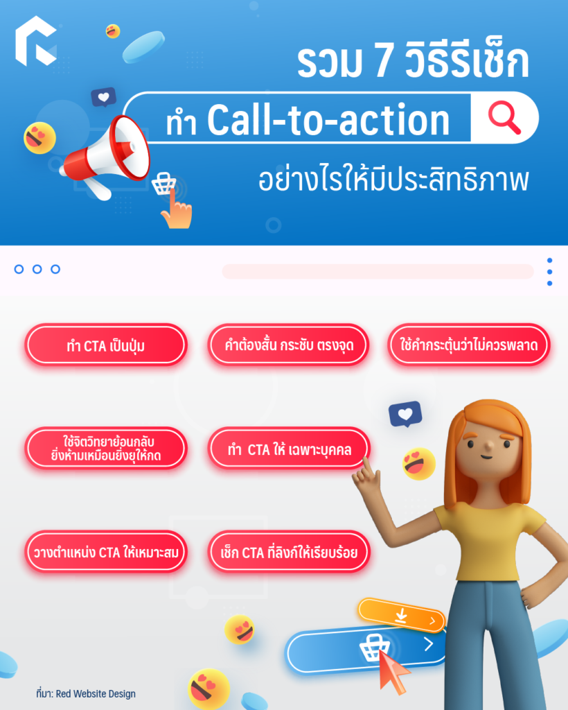 รวม 7 วิธีรีเช็ก ทำ Call-to-action อย่างไรให้มีประสิทธิภาพ