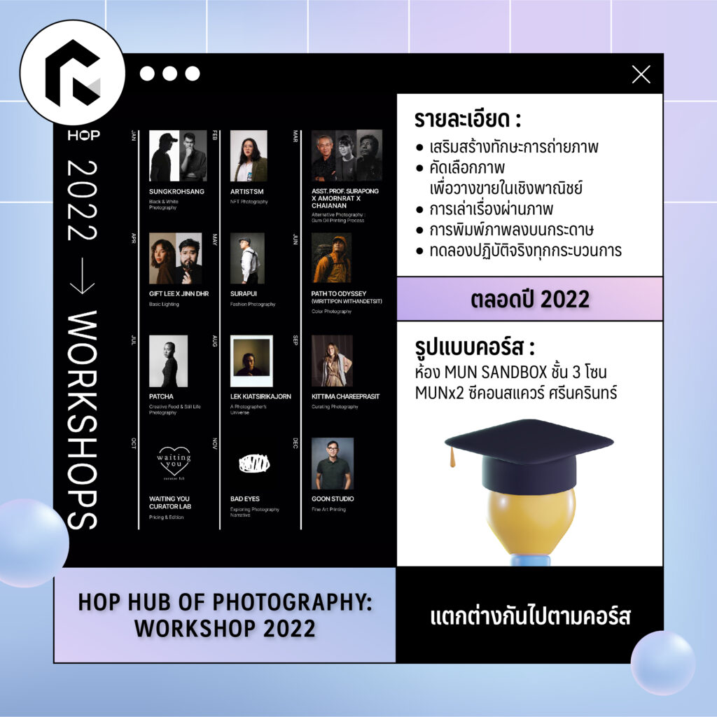 รวม 10 คอร์ส Workshop ปี 2022 ใครอยากปังในวงการครีเอเตอร์ห้ามพลาด