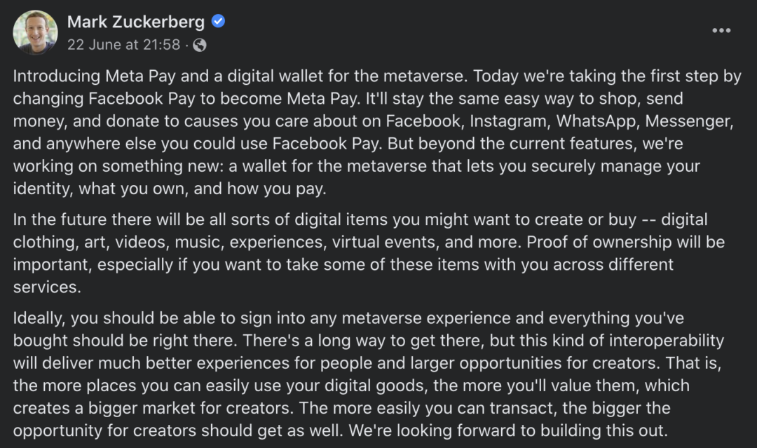 Facebook Pay รีแบนด์ชื่อ Meta Pay อย่างเป็นทางการ เตรียมเป็นกระเป๋าเงิน ...