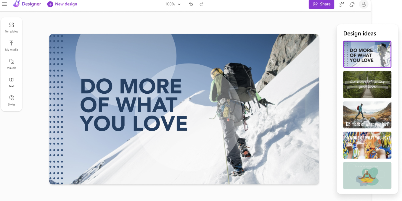 Microsoft Designer พร้อมท้าชน Canva เน้นสร้างงานด้วย AI แบบ ChatGPT