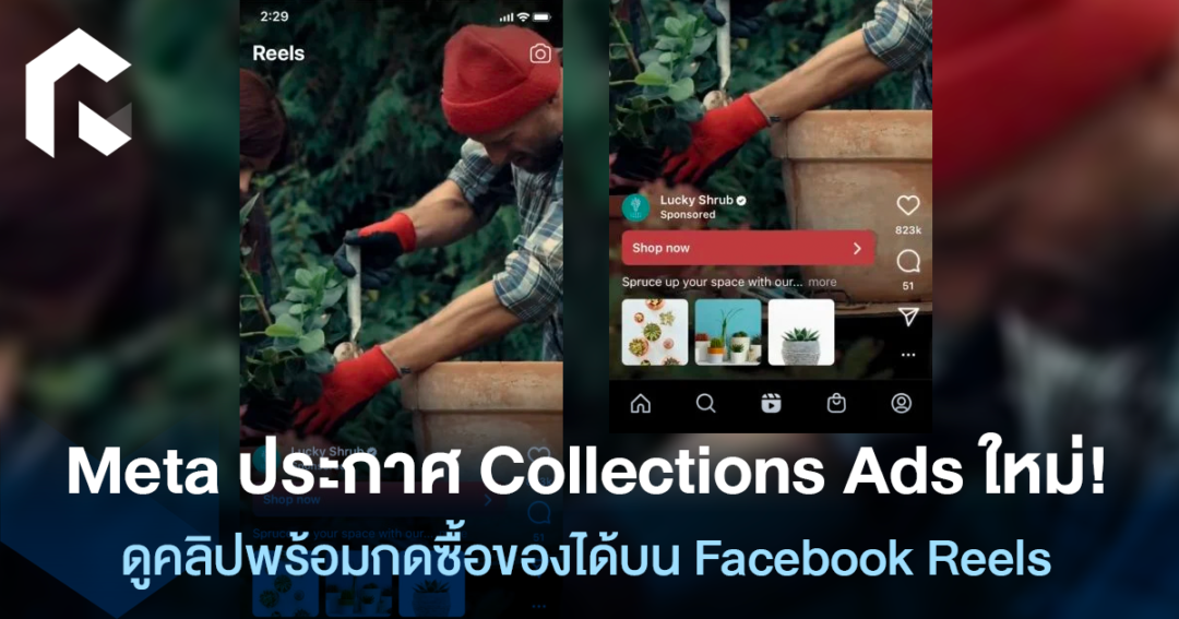 Meta ประกาศ Collections Ads ใหม่! ดูคลิปพร้อมกดซื้อของได้บน Facebook Reels