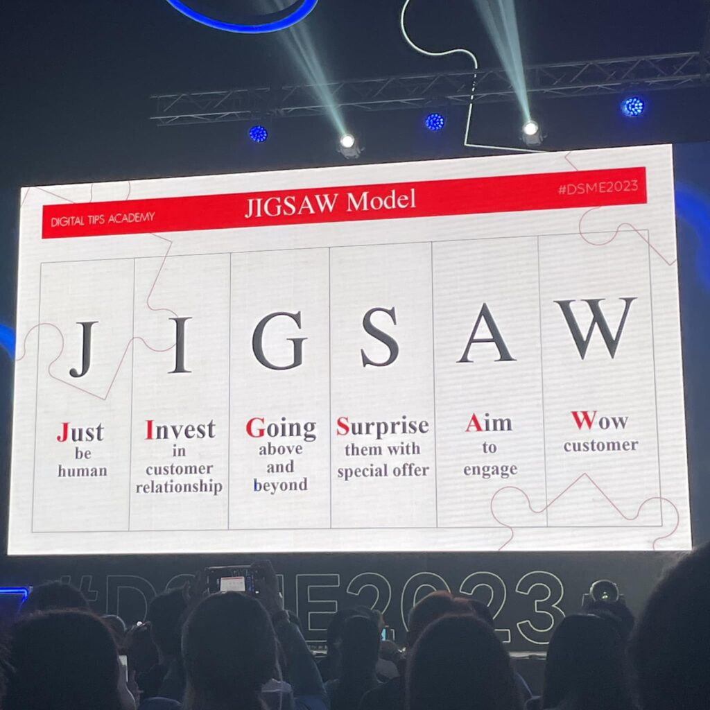 How To ทำธุรกิจแบบใส่ใจลูกค้า SME ด้วย JIGSAW Model งาน DSME 2023