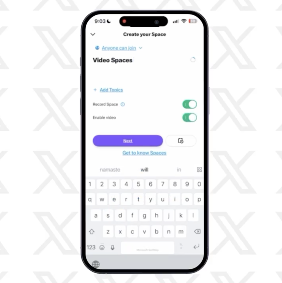 X ทดสอบ Video Spaces กับผู้ใช้ Premium สามารถเปิดกล้องไลฟ์บน Spaces ได้