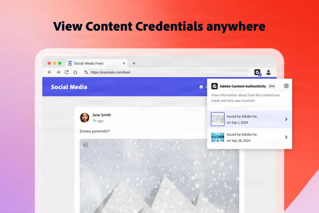 Adobe เตรียมเปิดตัว 'Content Authenticity' เว็บแอปฟรีไว้ใส่เครดิต ป้องกันไม่ให้ AI นำผลงานไปเทรน