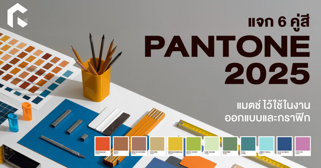แจก 6 คู่สี PANTONE 2025 แมตช์ไว้ใช้ในงานออกแบบและกราฟิก