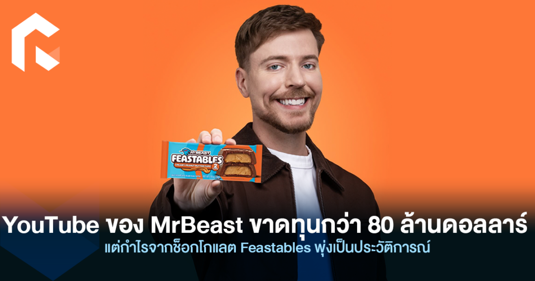 YouTube ของ MrBeast ขาดทุนกว่า 80 ล้านดอลลาร์ แต่กำไรจากช็อกโกแลต Feastables พุ่งเป็นประวัติการณ์