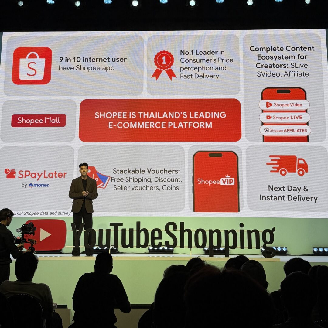 Shopee x YouTube Shopping ยอดขายพุ่ง 3.3 เท่าใน 1 ปี จากงาน YouTube Shopping Creator Accelerator ...